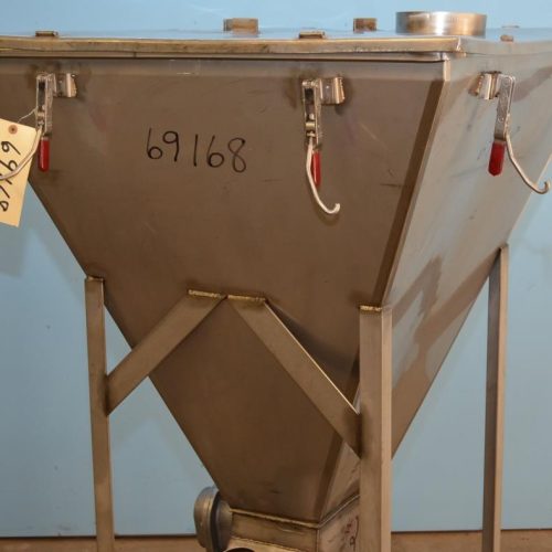 Flexicon Portable S/S Feed Hopper for a 4.5 in Dia Tube
