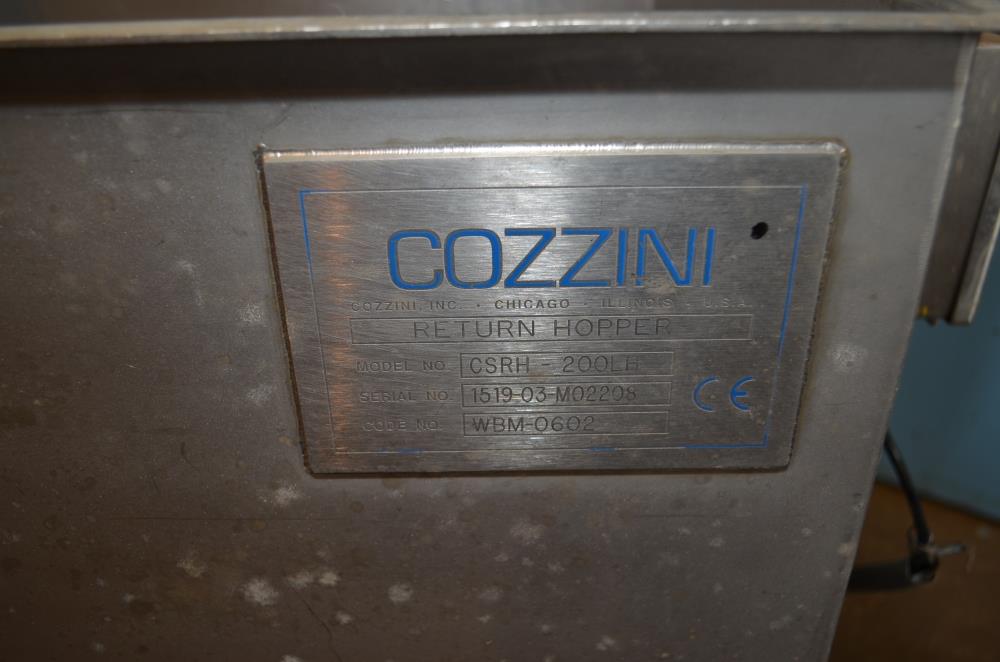 Cozzini 5 HP S/S Centrifugal Pump with S/S Return Hopper
